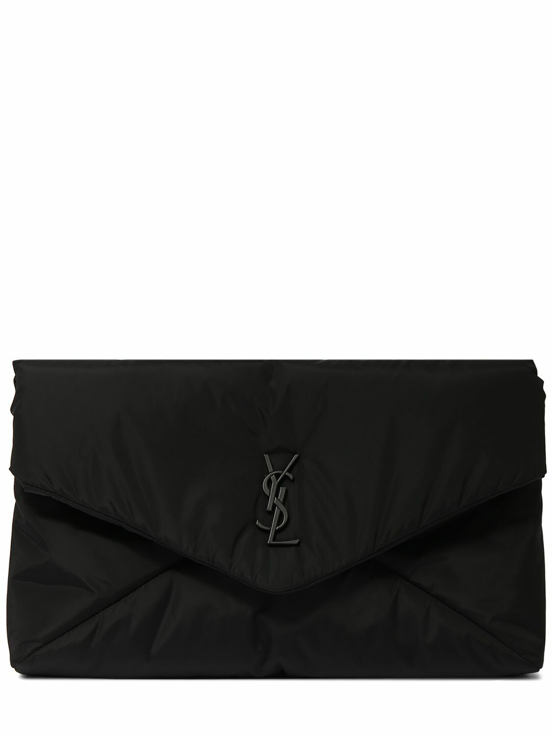 SAINT LAURENT - Ysl Monogram Large Nylon Pouch Saint Laurent