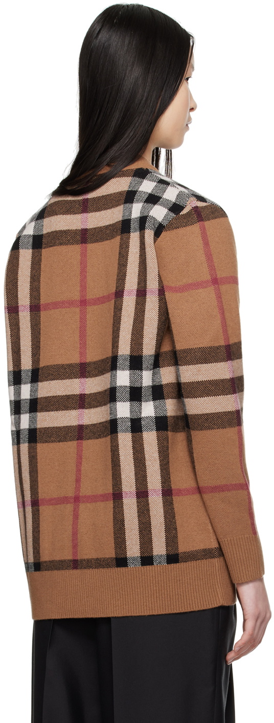 Burberry Brown Check Cardigan Burberry