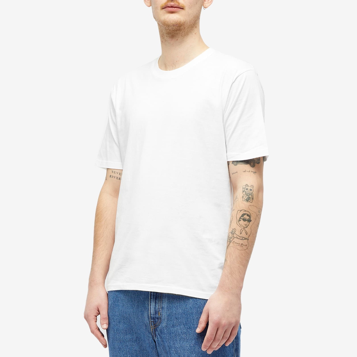 WTAPS Men's 01 Skivvies 3-Pack T-Shirt in White WTAPS