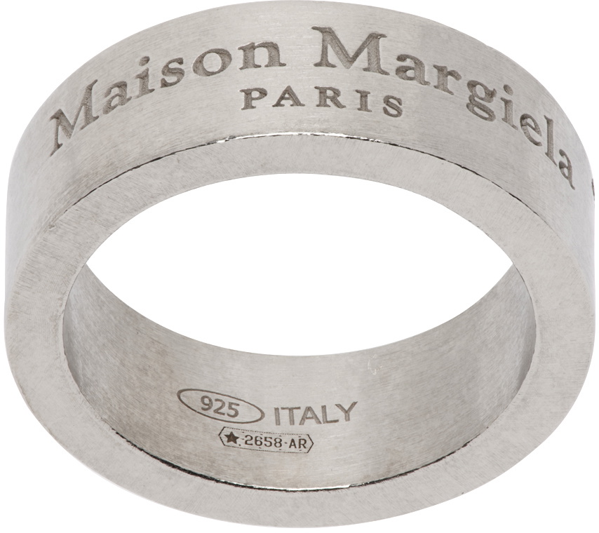 Maison Margiela Silver Logo Ring Maison Margiela
