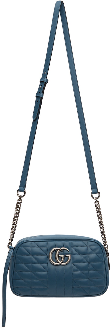 Gucci Blue GG Marmont Shoulder Bag Gucci