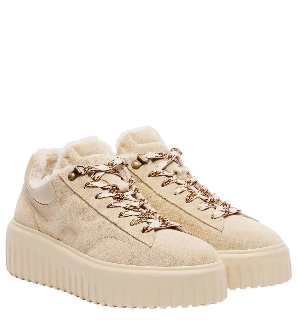 Hogan H-Stripes suede platform sneakers Hogan