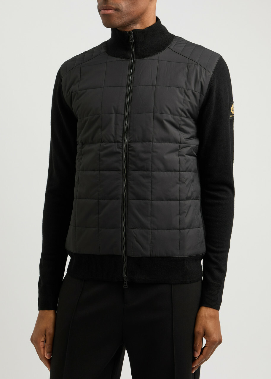 Belstaff Kelbrook Shell and Wool Jacket Black Belstaff