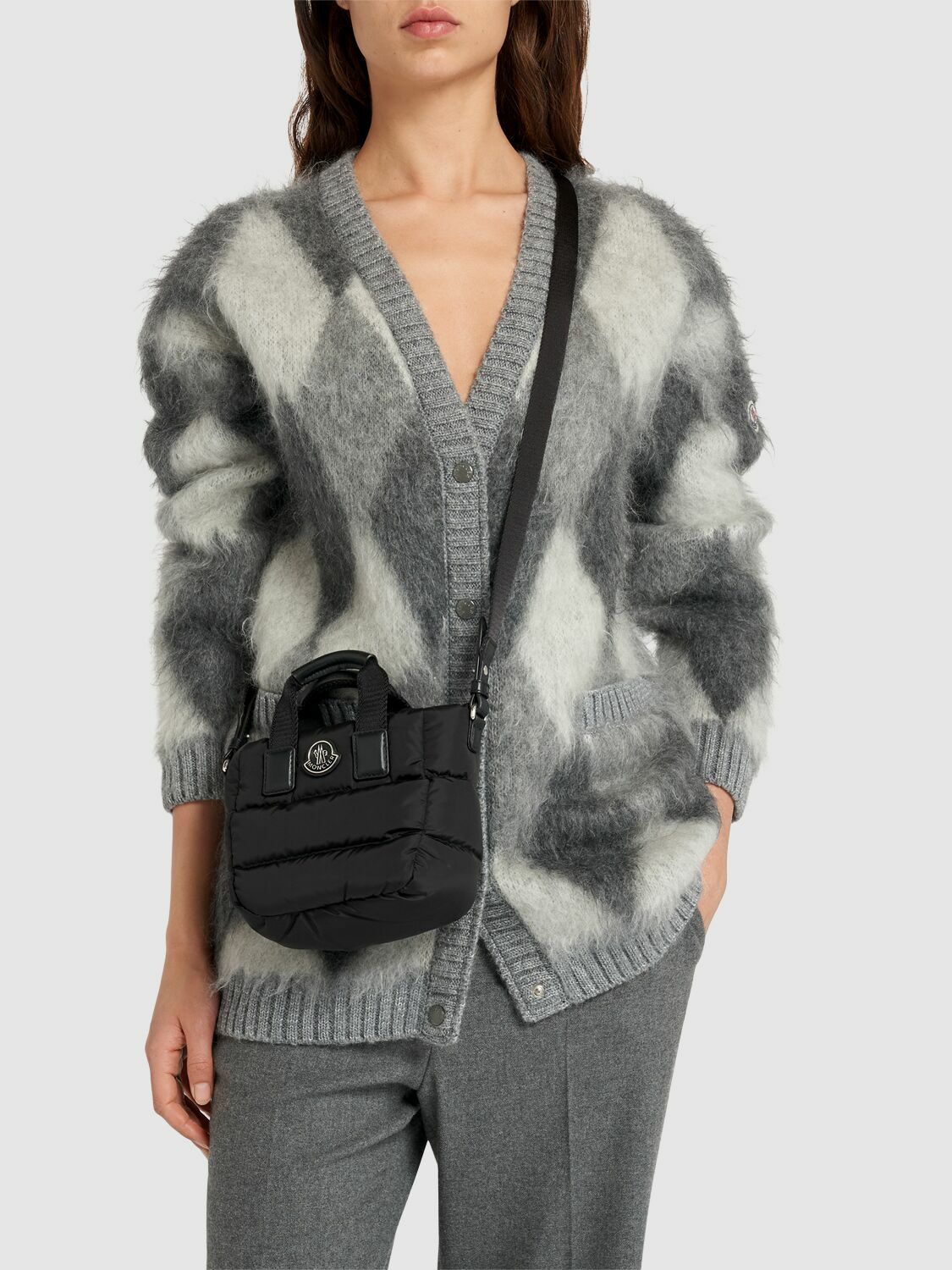 MONCLER Mini Caradoc Quilted Nylon Tote Bag Moncler