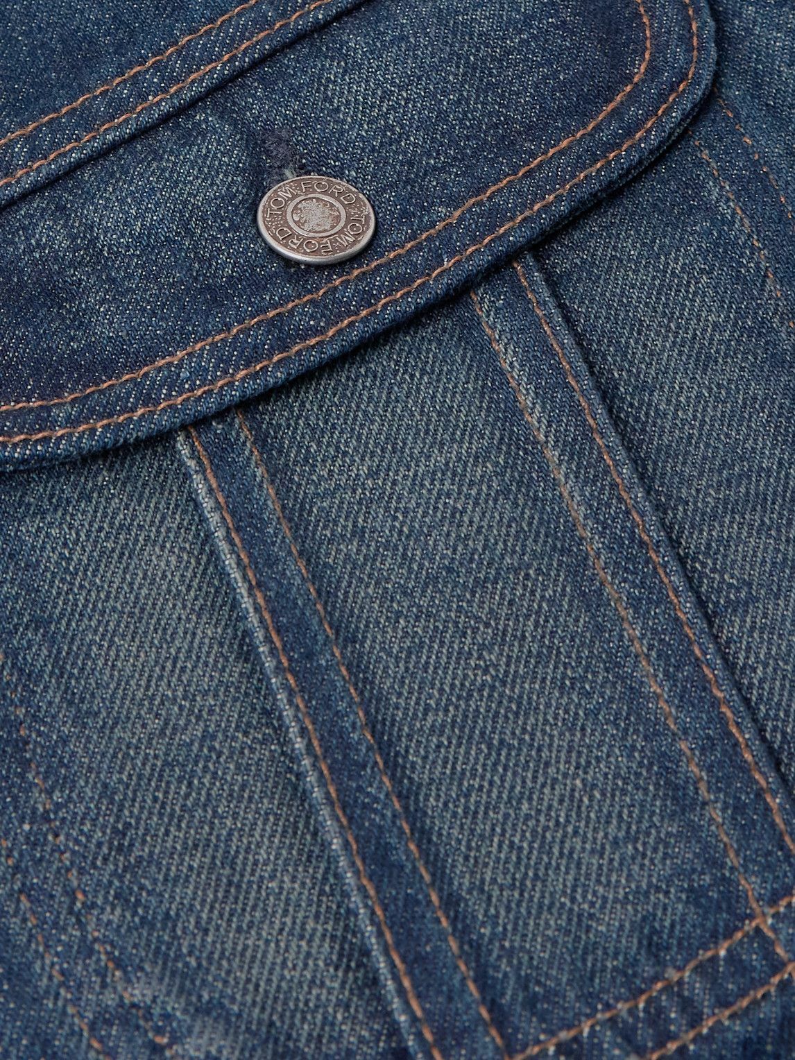 TOM FORD - Iconic Denim Jacket - Blue TOM FORD
