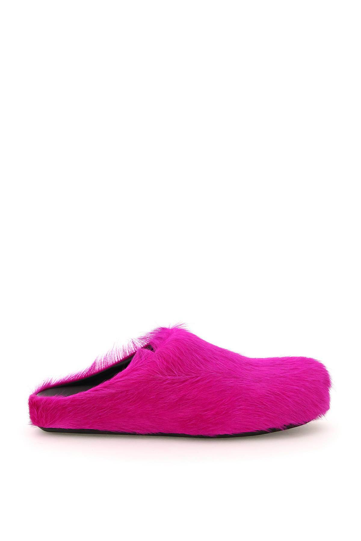 Marni Calf Fur Clogs Marni