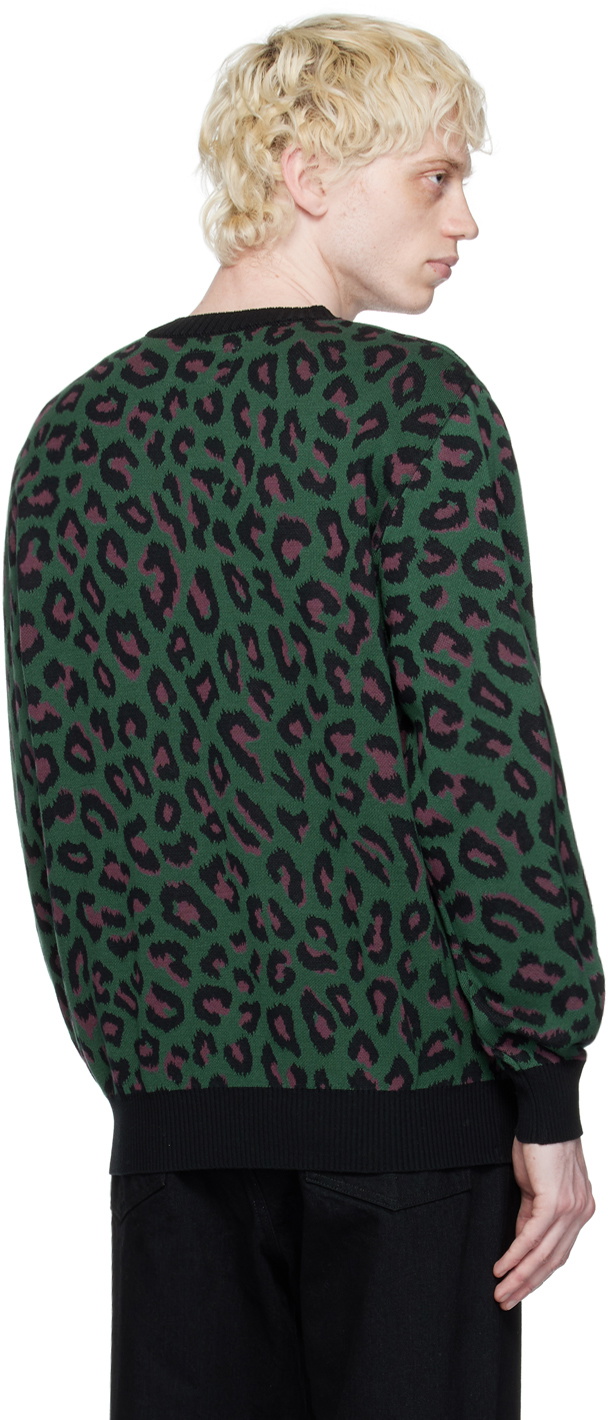 WACKO MARIA Green Jacquard Sweater Wacko Maria