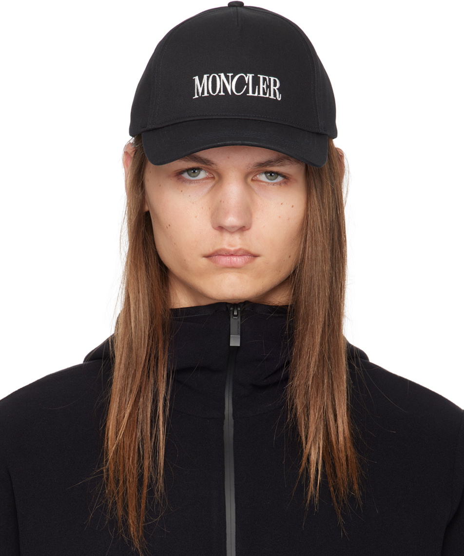 Moncler Black MB Baseball Cap Moncler