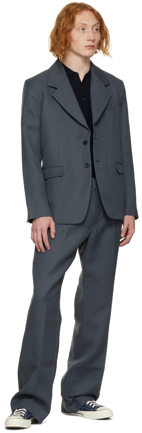 Second/Layer Gray Valluco Blazer Second/Layer