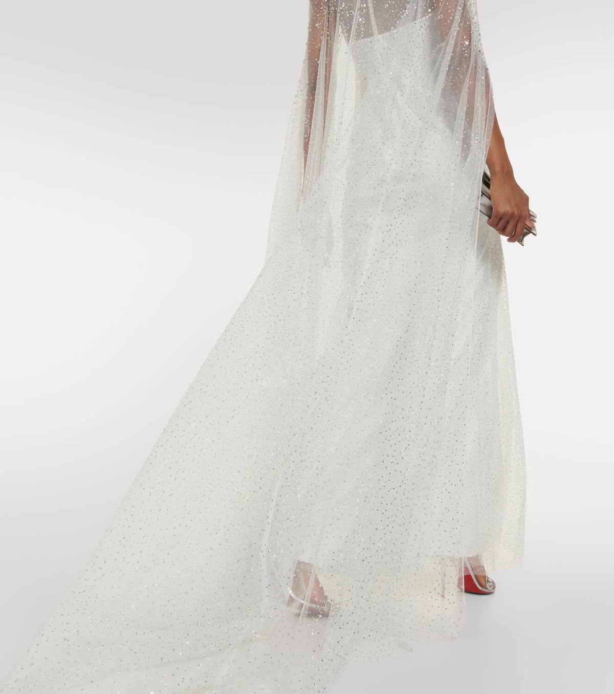Jenny Packham Bridal Ingrid embellished caped gown Jenny Packham