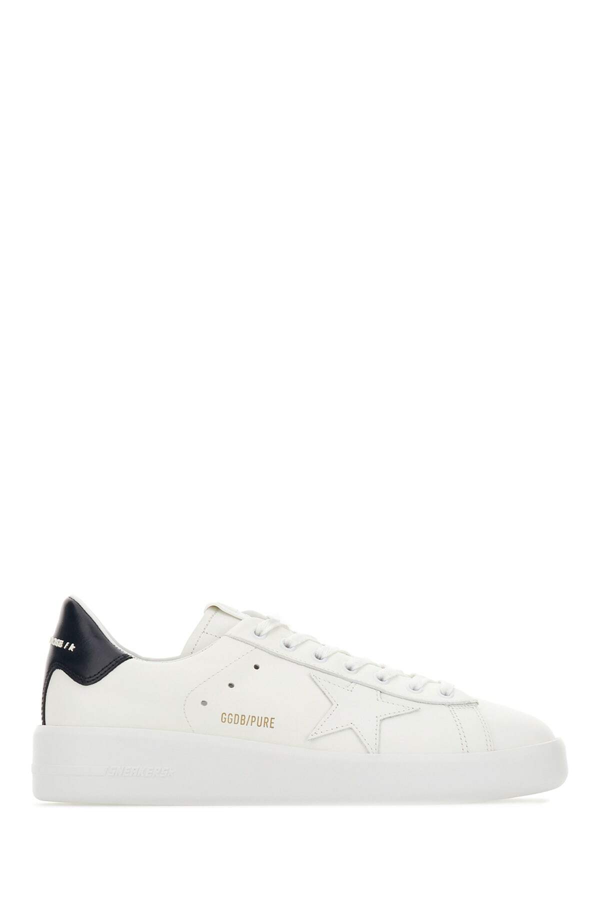 Golden Goose White Leather Pure Star Sneakers Golden Goose Deluxe Brand