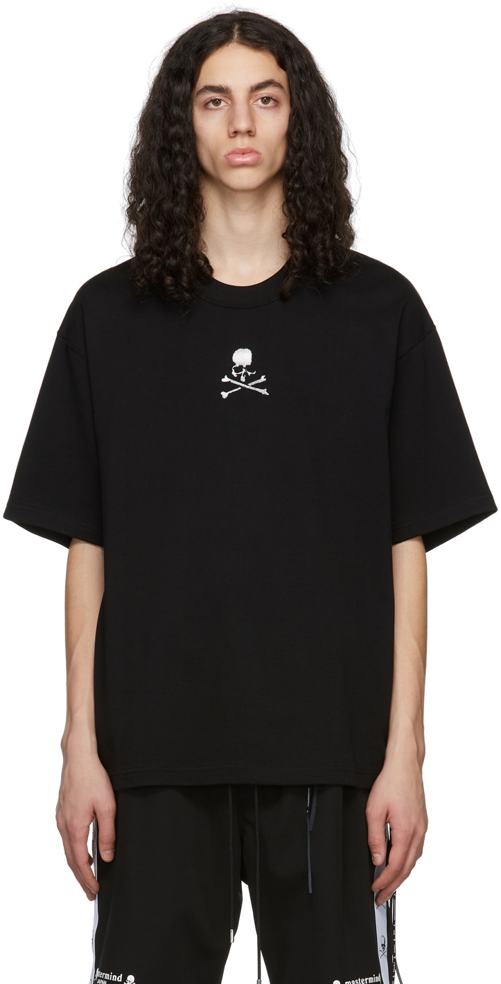 mastermind JAPAN Black Cotton T-Shirt mastermind JAPAN