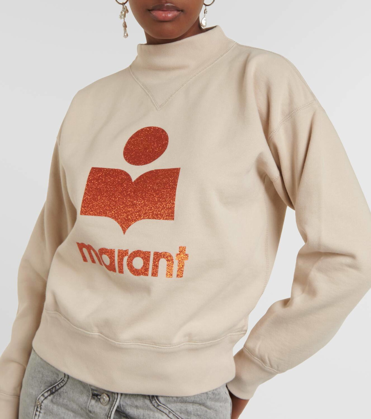 Marant Etoile Moby logo cotton-blend sweatshirt Isabel Marant Etoile