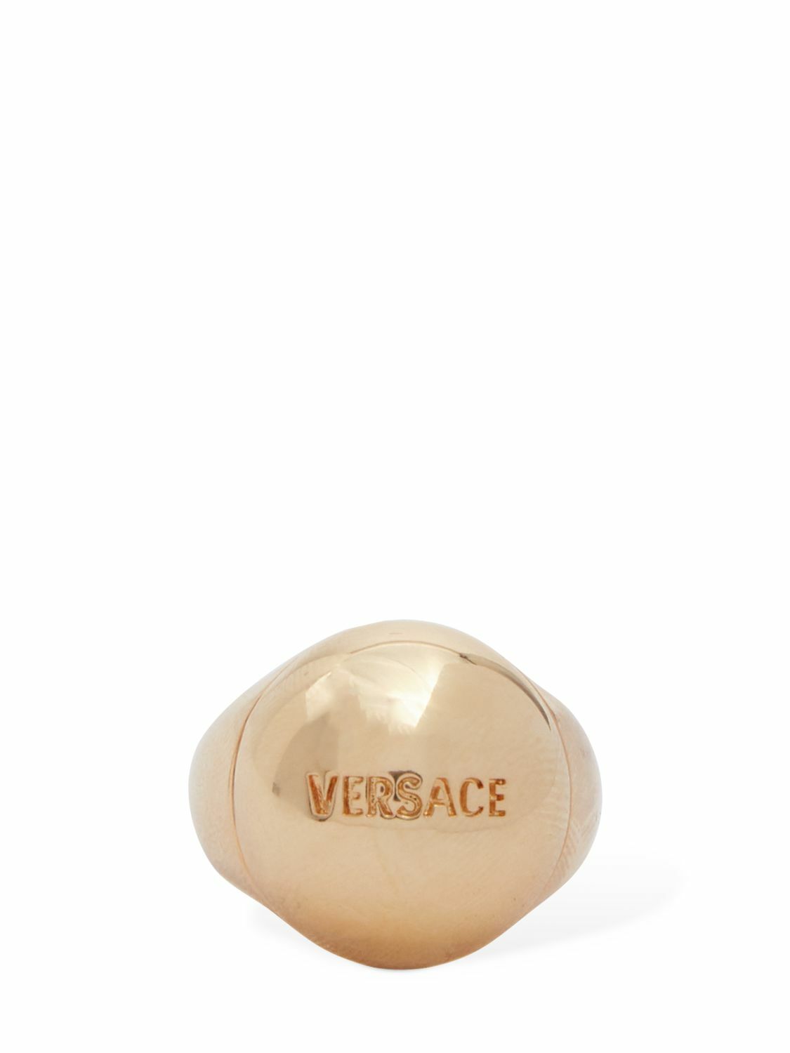 VERSACE - Logo Lettering Bold Ring Versace