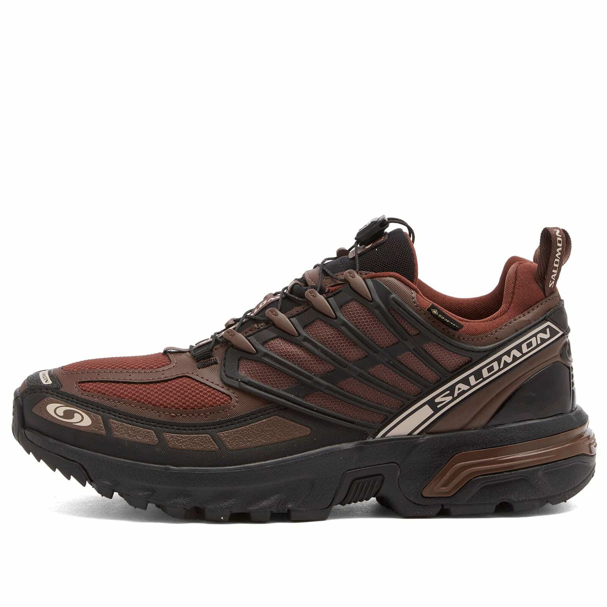 Salomon Men's Acs Pro Gtx Sneaker in Roasted Clay/Black/Rum Raisin Salomon