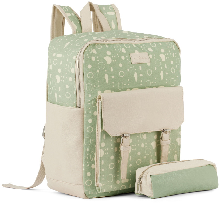 Coco Village Kids Green & White Atari Backpack