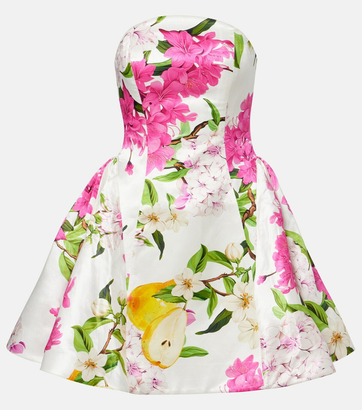Leo Lin Reese floral linen and silk minidress Leo Lin