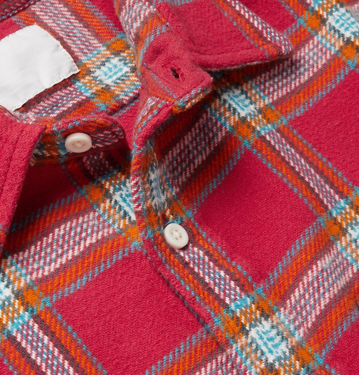 Adsum - Checked Cotton-Flannel Shirt - Red Adsum