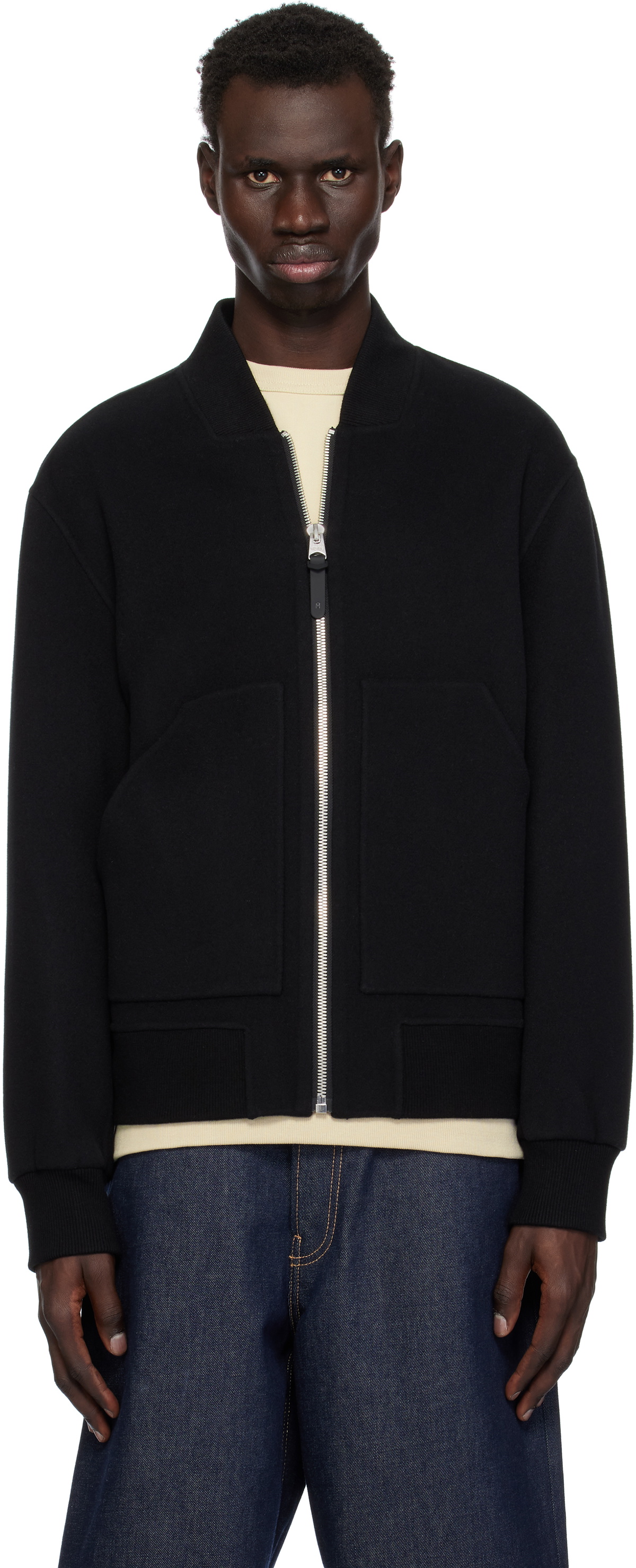 MACKAGE Black Emilio Bomber Jacket Mackage