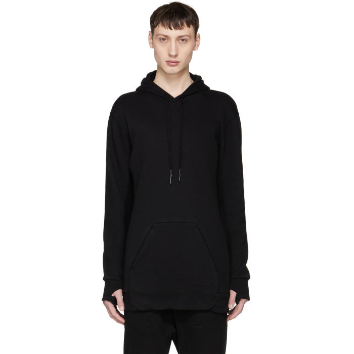 11 by Boris Bidjan Saberi Black Wheel Logo Hoodie 11 by Boris Bidjan Saberi