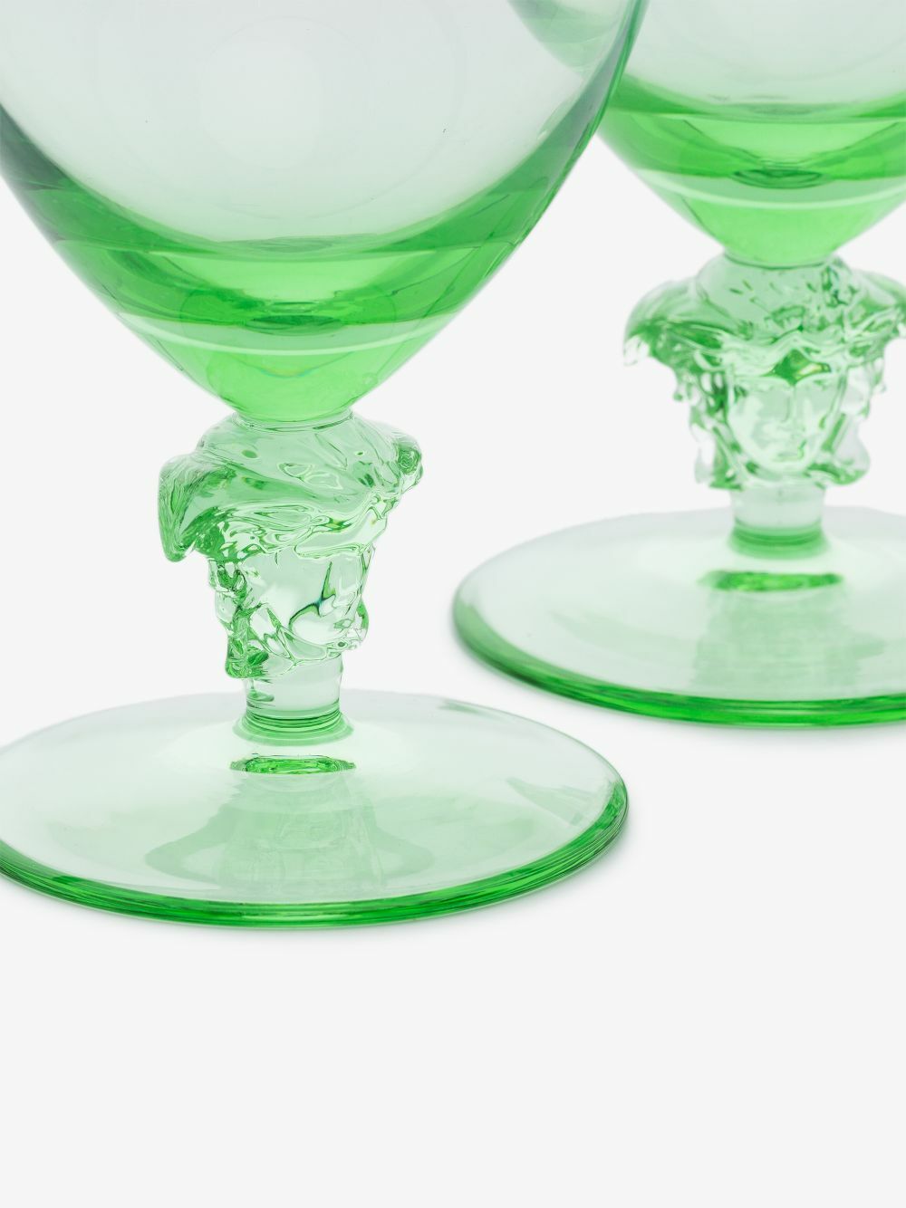 Versace Green Medusa Glass Set Versace