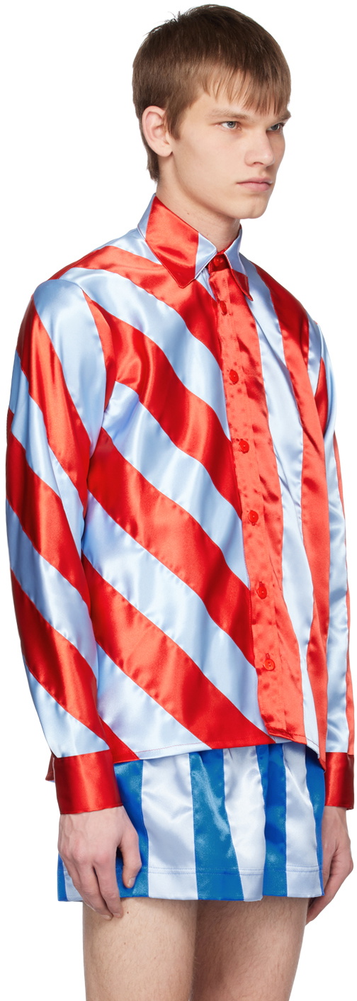 Adam Jones Red & Blue Ribbon Shirt