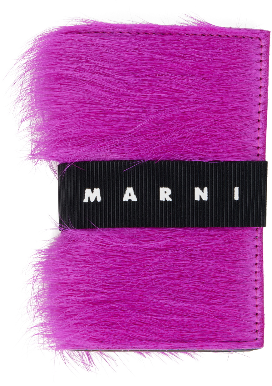 Marni Pink Tri-Fold Wallet Marni