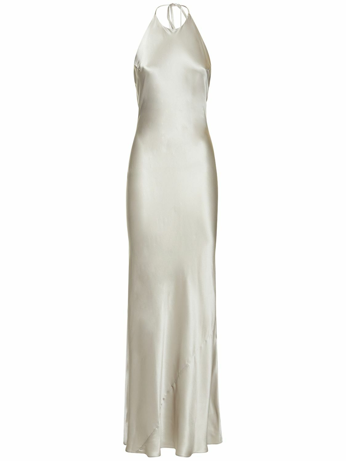 REFORMATION Jeany Silk Satin Open Back Midi Dress Reformation