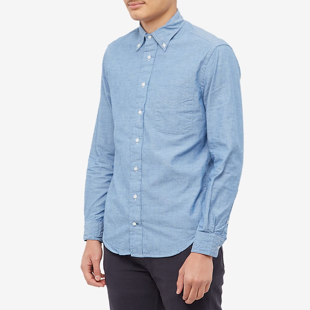 Gitman Vintage Men's Button Down Chambray Shirt in Blue Gitman Vintage