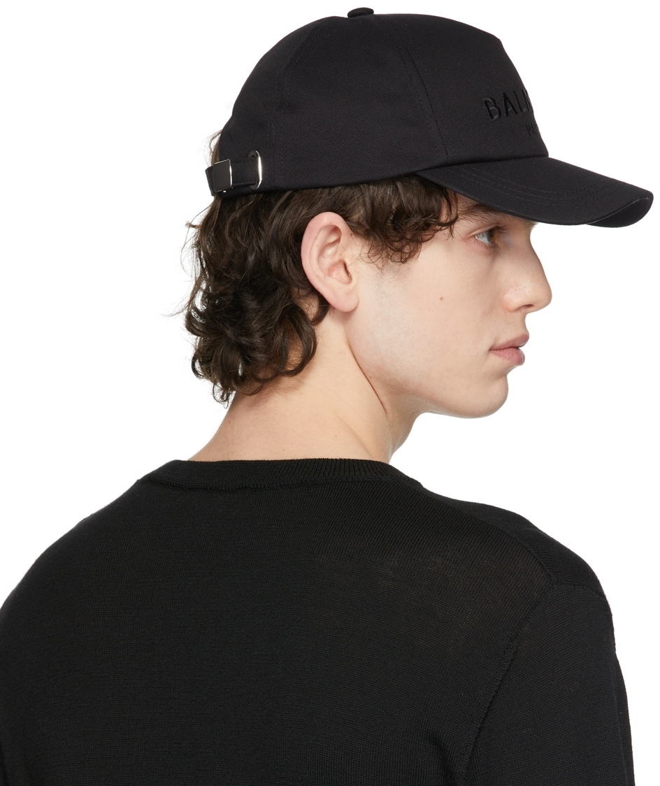Balmain Black Logo Cap Balmain