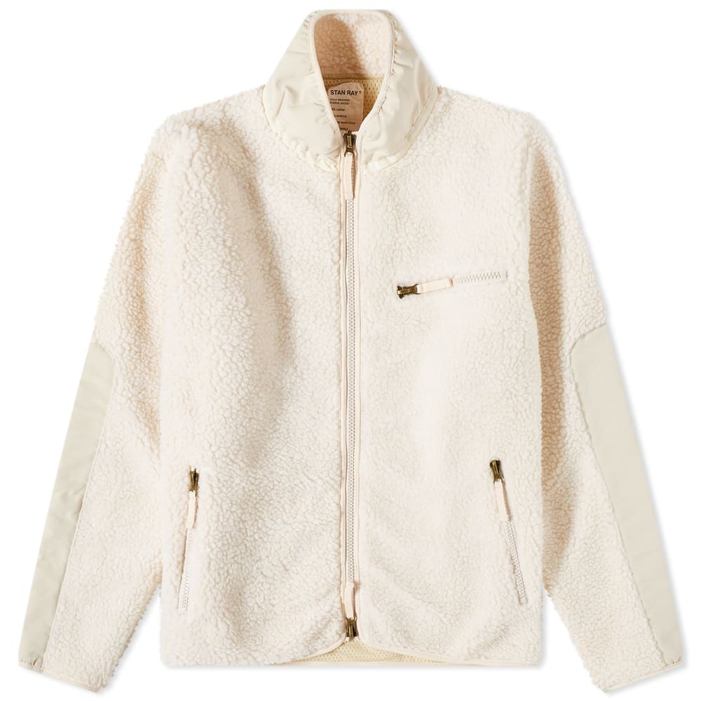 Stan Ray Men's High Pile Fleece Jacket in Natural Stan Ray