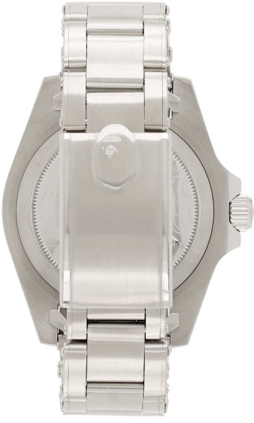 BAPE Silver Type 6 Watch A Bathing Ape