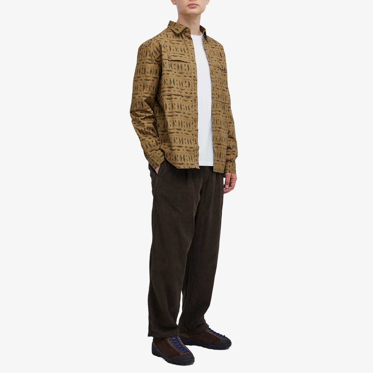 Kestin Men's Taymount Overshirt in Olive Printed Ripstop Kestin Hare