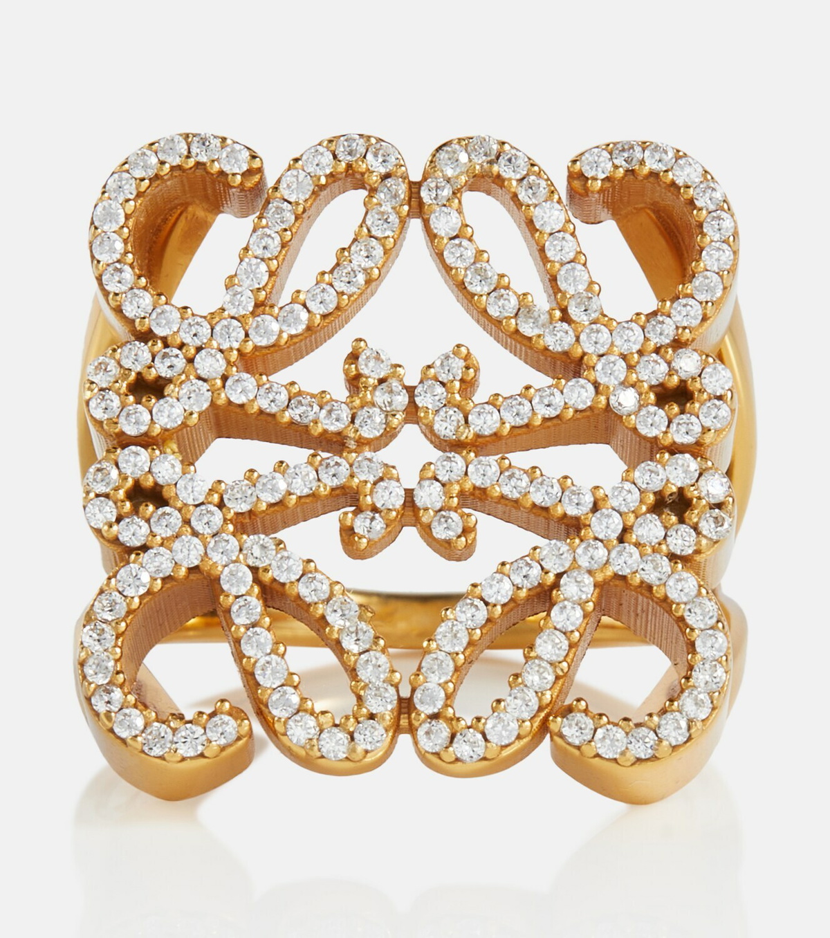 Loewe - Anagram crystal-embellished ring Loewe