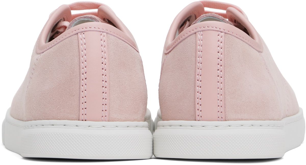 Lanvin Pink DBB1 Leather & Suede Sneakers Lanvin