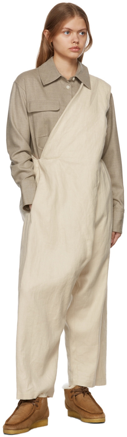 Lauren Manoogian Beige Ply Overalls Lauren Manoogian