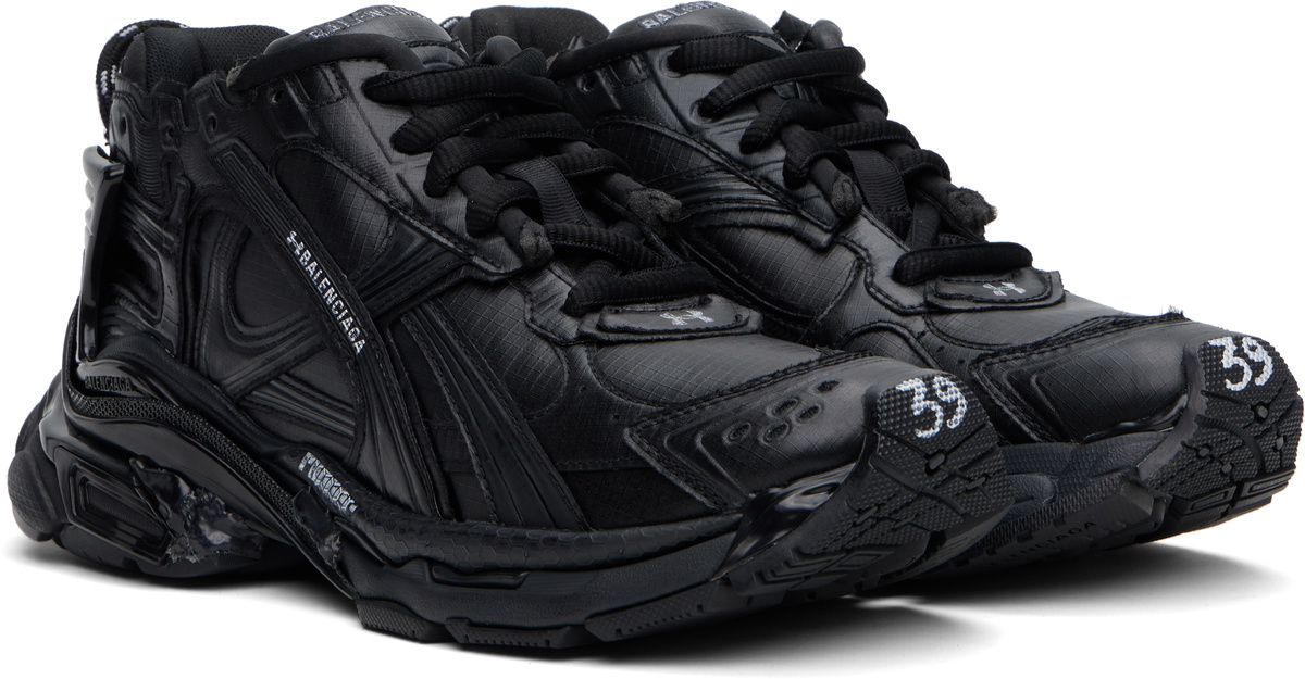 Balenciaga Black Under Armour Edition Runner Ripstop Sneakers Balenciaga
