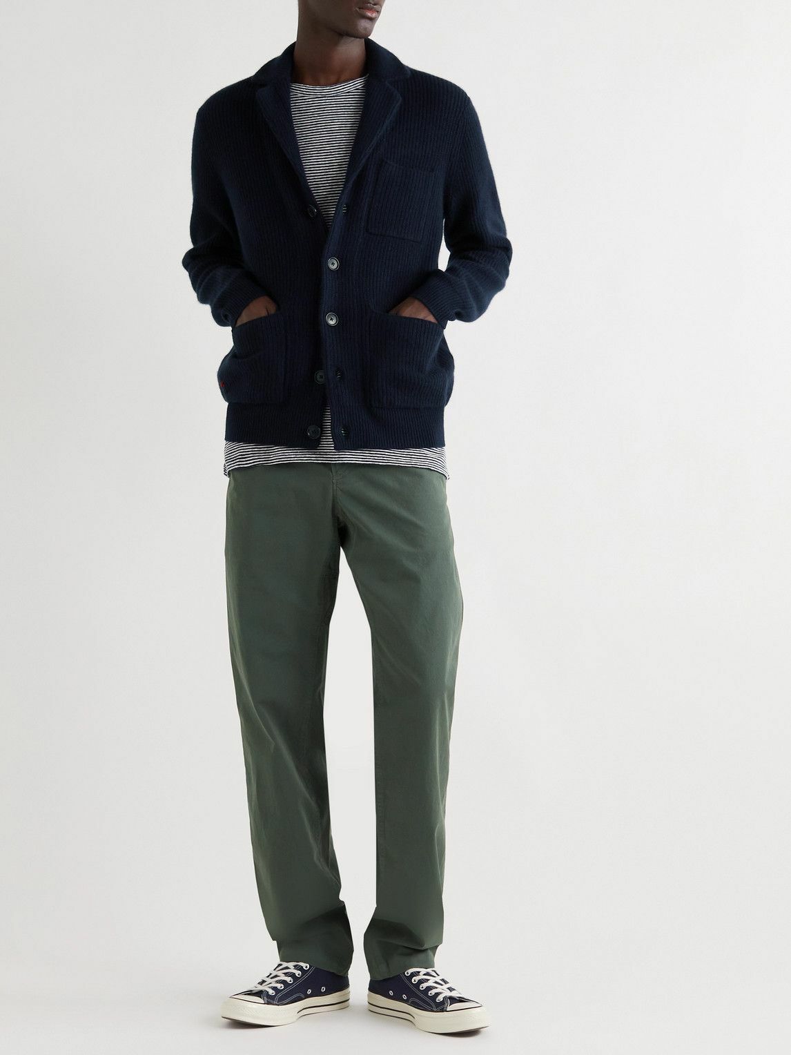 Alex Mill - Ribbed Cashmere Cardigan - Blue Alex Mill