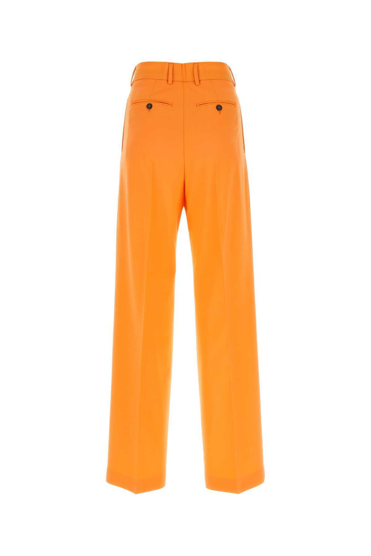 MSGM Orange Twill Pant MSGM