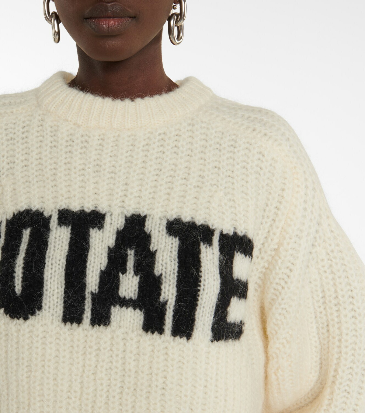 Rotate Birger Christensen Shandy logo wool-blend sweater ROTATE Birger ...