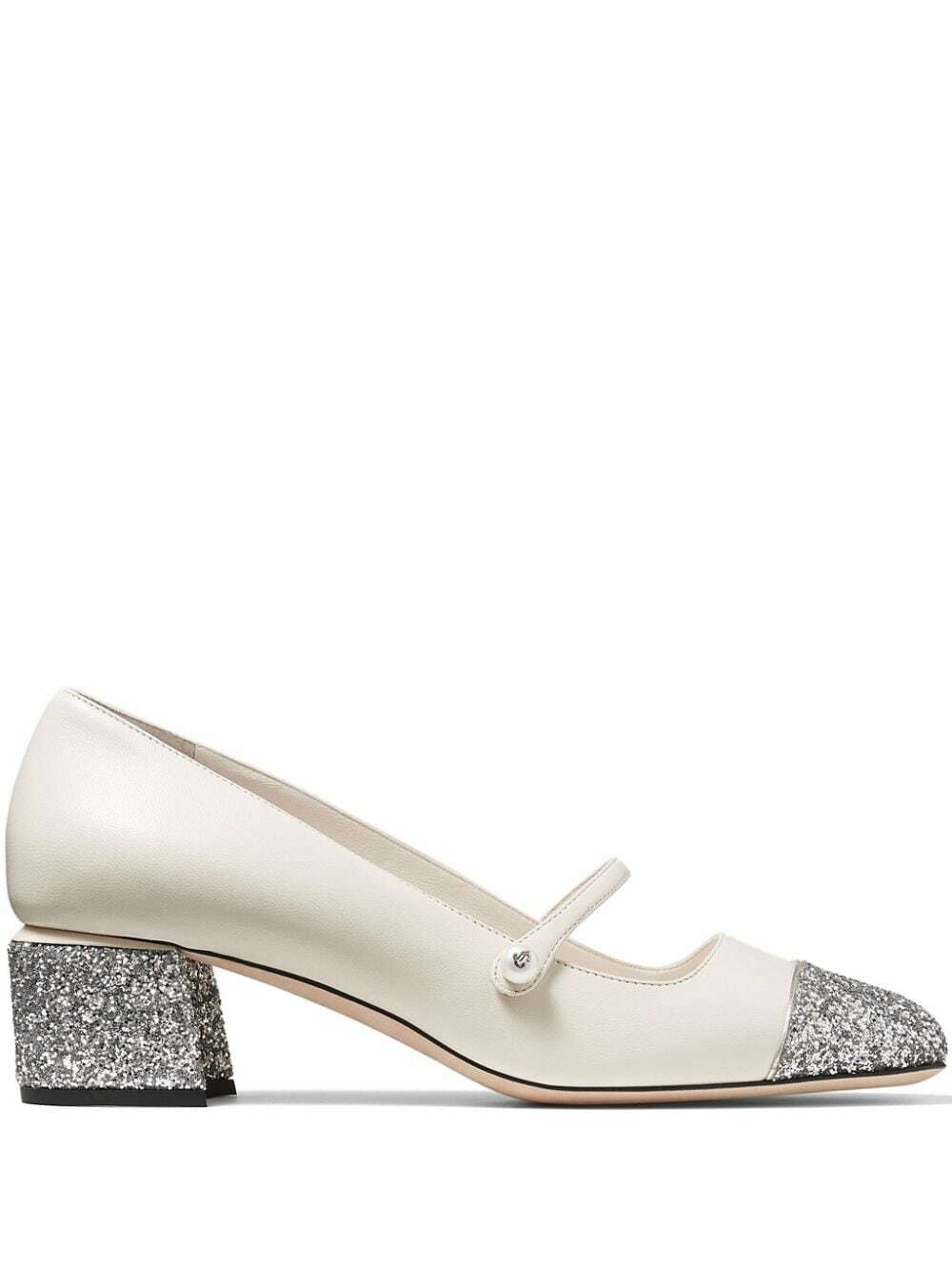 JIMMY CHOO - Elisa 45 Glittered Leather Pumps Jimmy Choo