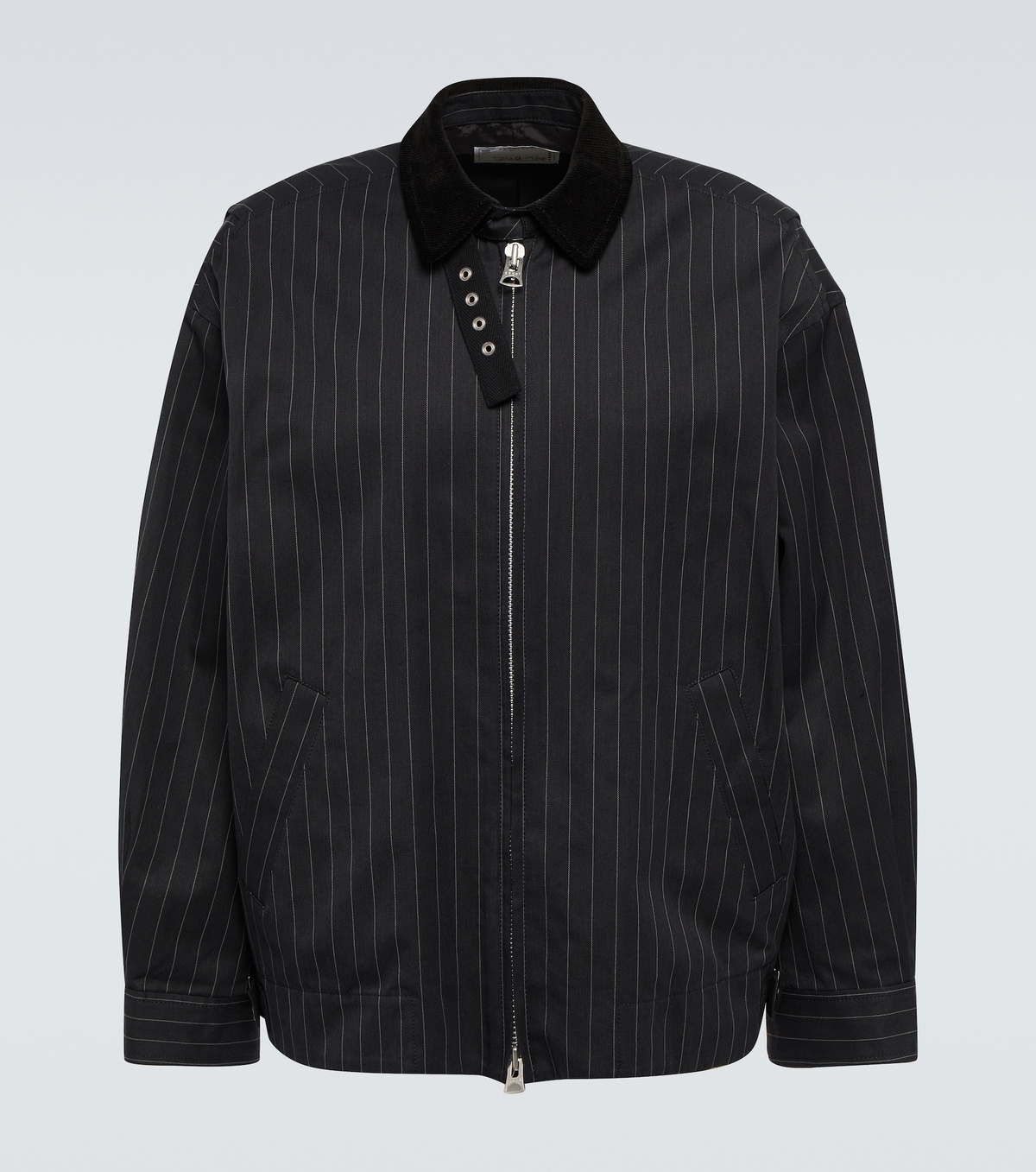 Sacai - Pinstriped cotton jacket Sacai