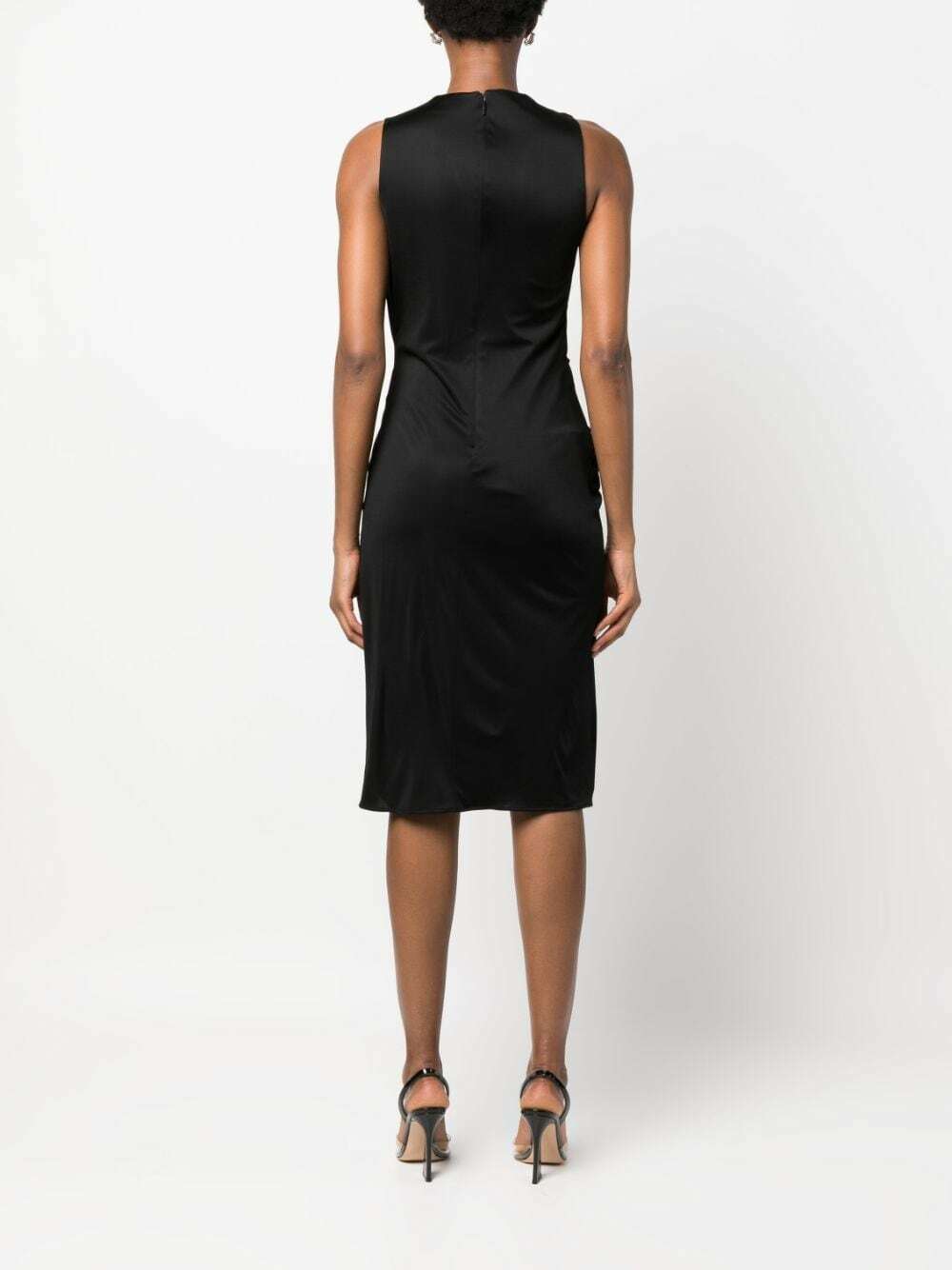 VERSACE - Short Jersey Draped Dress Versace