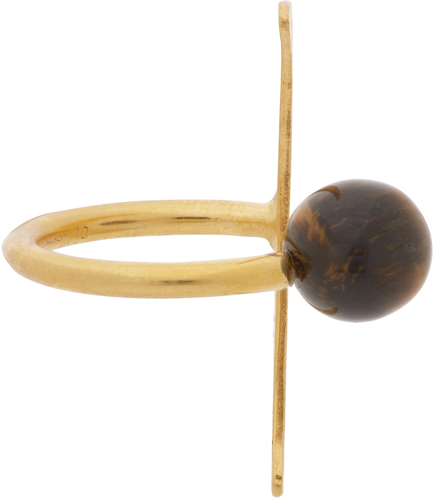 Loewe Gold Ellipse Ring Loewe