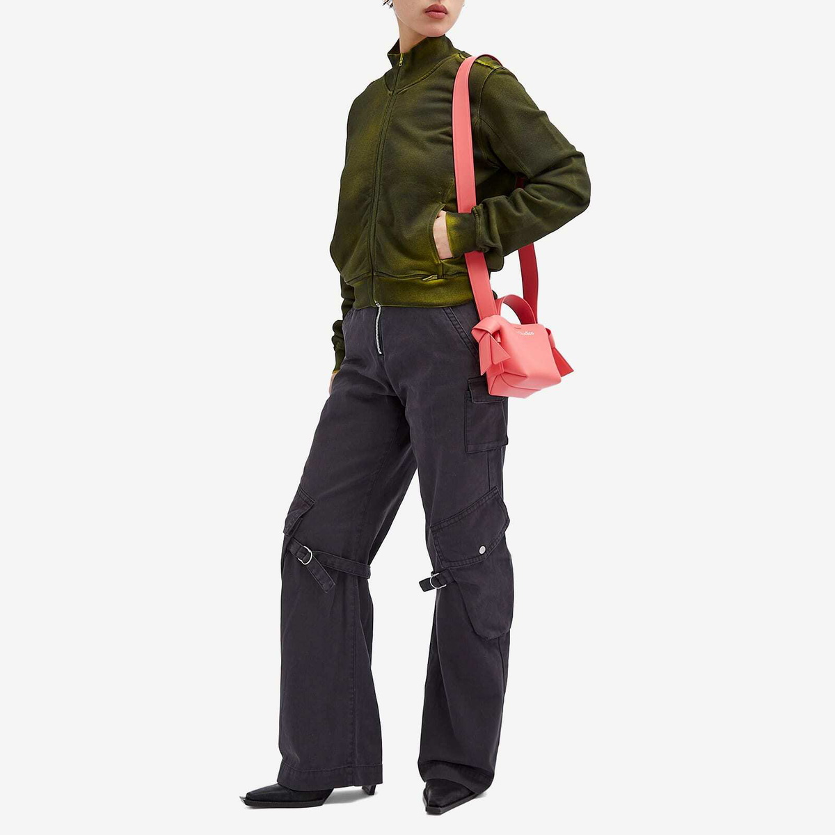 Acne Studios Women's Musubi Micro Cross Body Bag in Electric Pink Acne ...