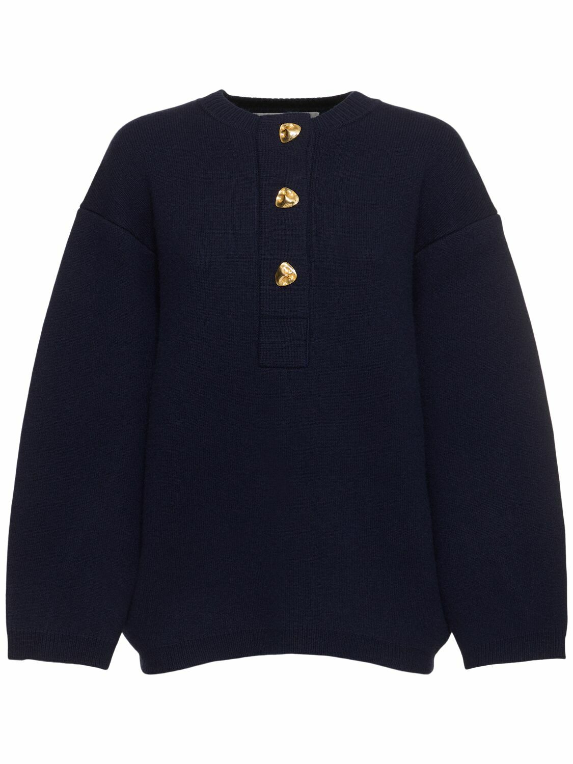 CARVEN Cashmere Sweater with Buttons Carven