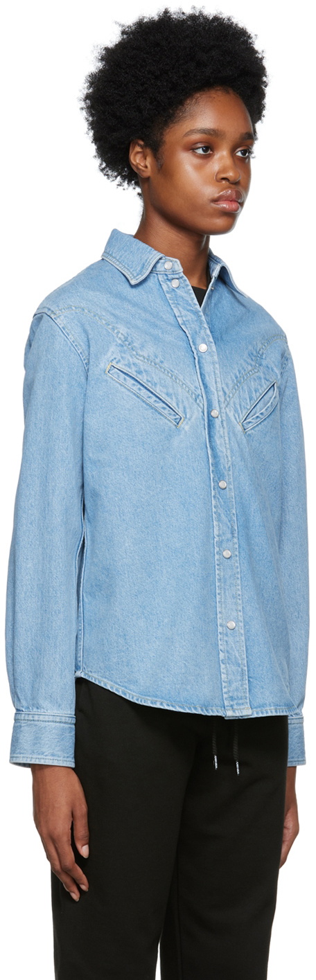 Kenzo Blue Kenzo Paris Western Shirt Kenzo
