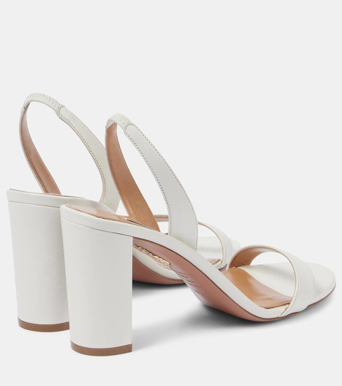 Aquazzura So Nude 85 leather slingback sandals Aquazzura