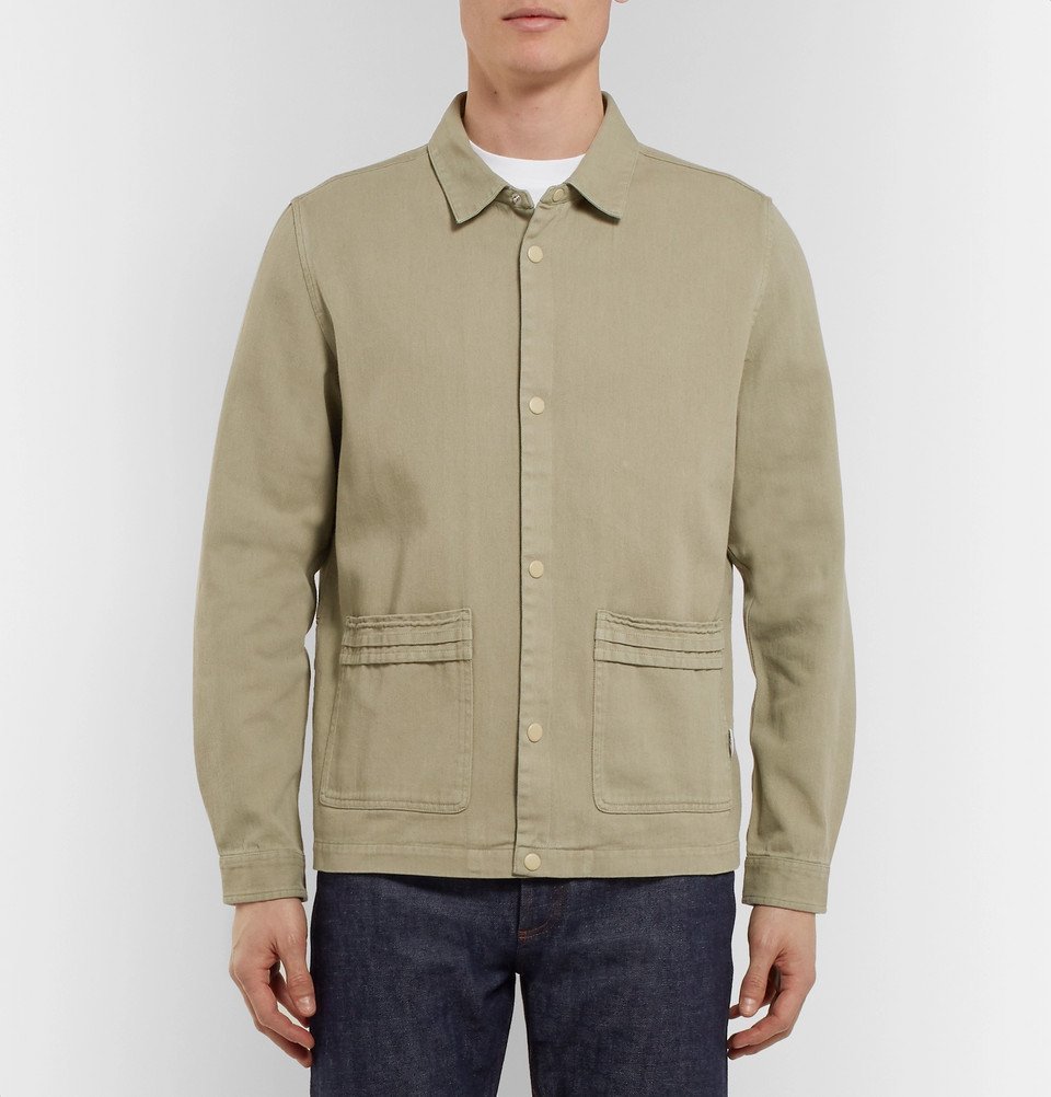Folk - Cotton-Twill Chore Jacket - Men - Light green Folk