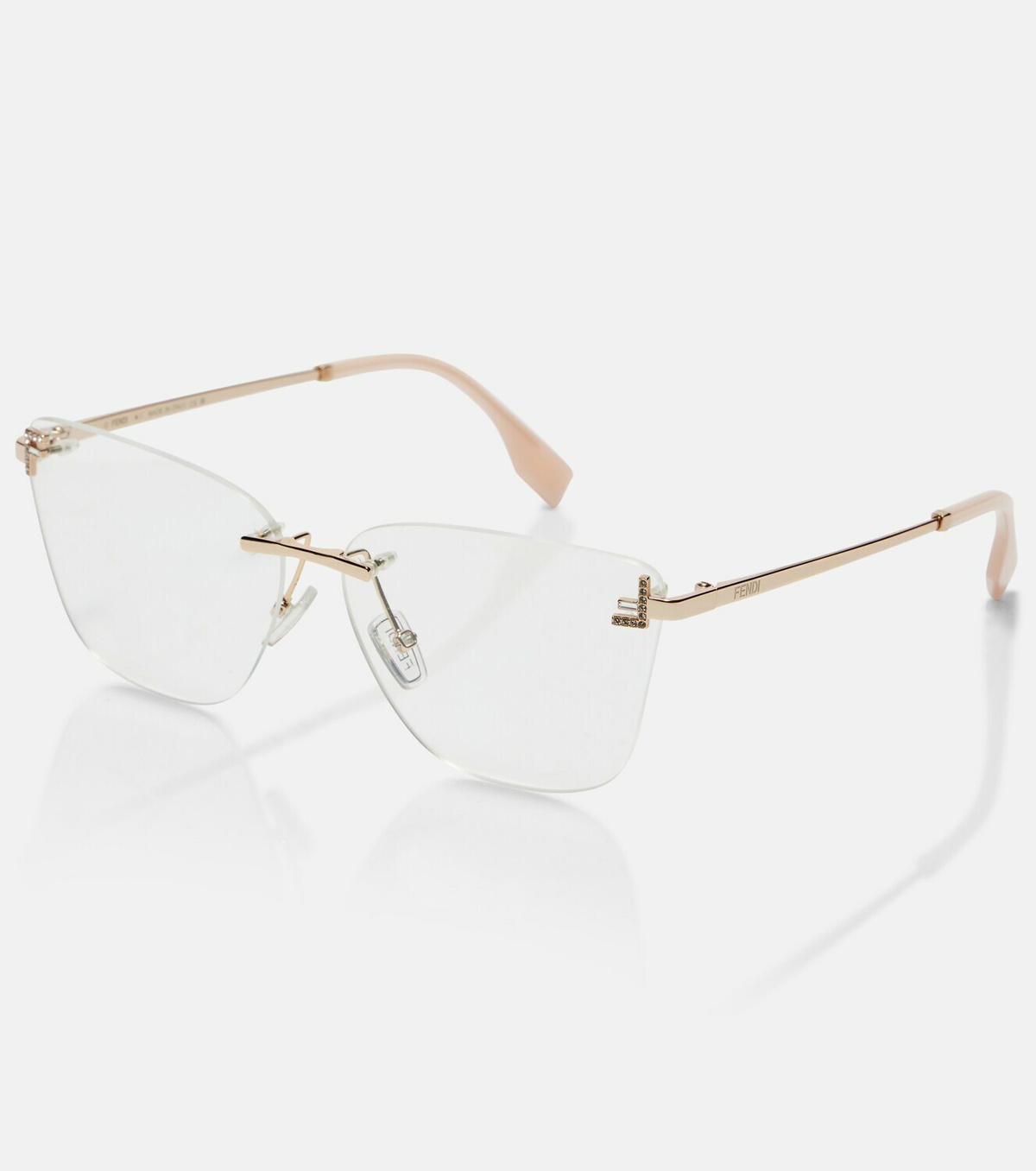 Fendi Fendi First Crystal cat-eye glasses Fendi